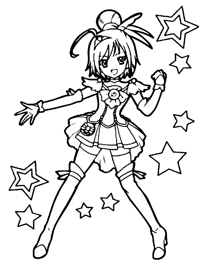 Glitter Force Coloring Pages 39 Printable for Free Download