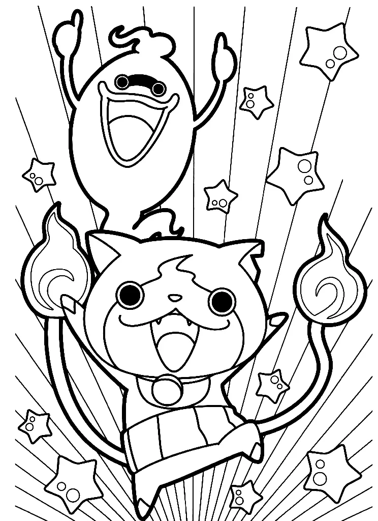 Yo Kai Watch Coloring Pages to Print - Free Printable Coloring Pages