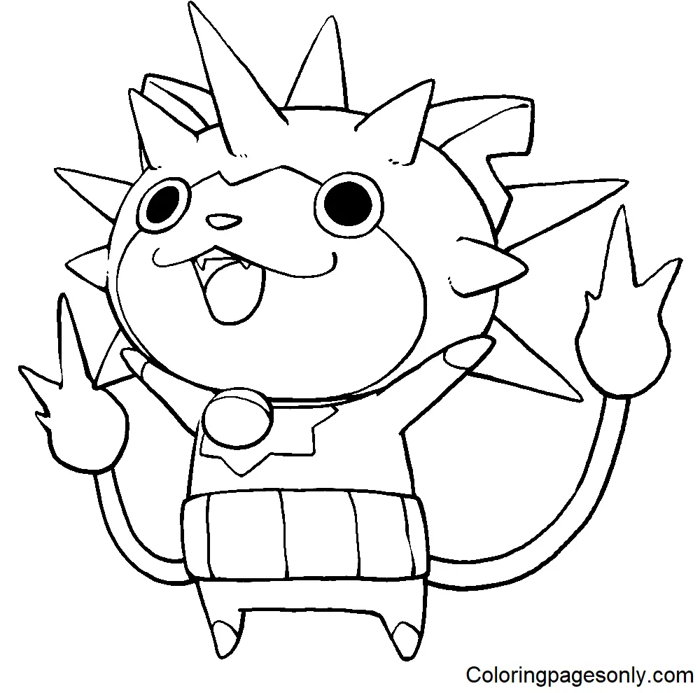 Yo Kai Watch Coloring Pages to Print - Free Printable Coloring Pages