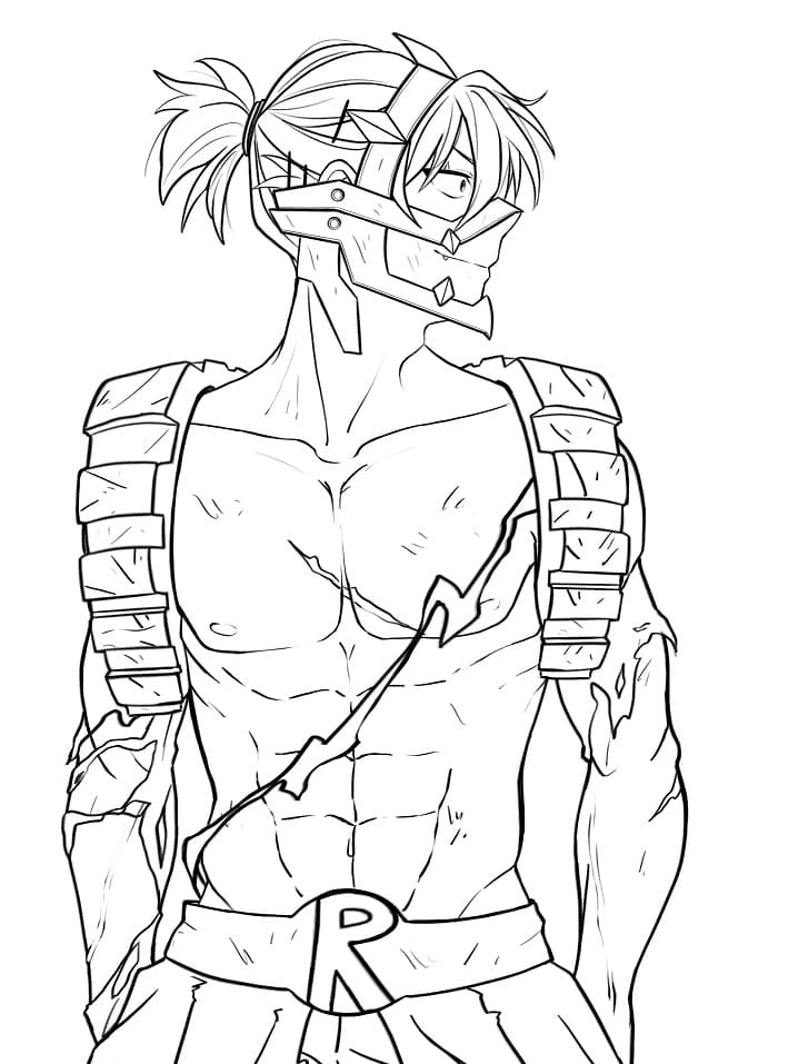 Eijiro Kirishima Coloring Pages Printable For Free Download