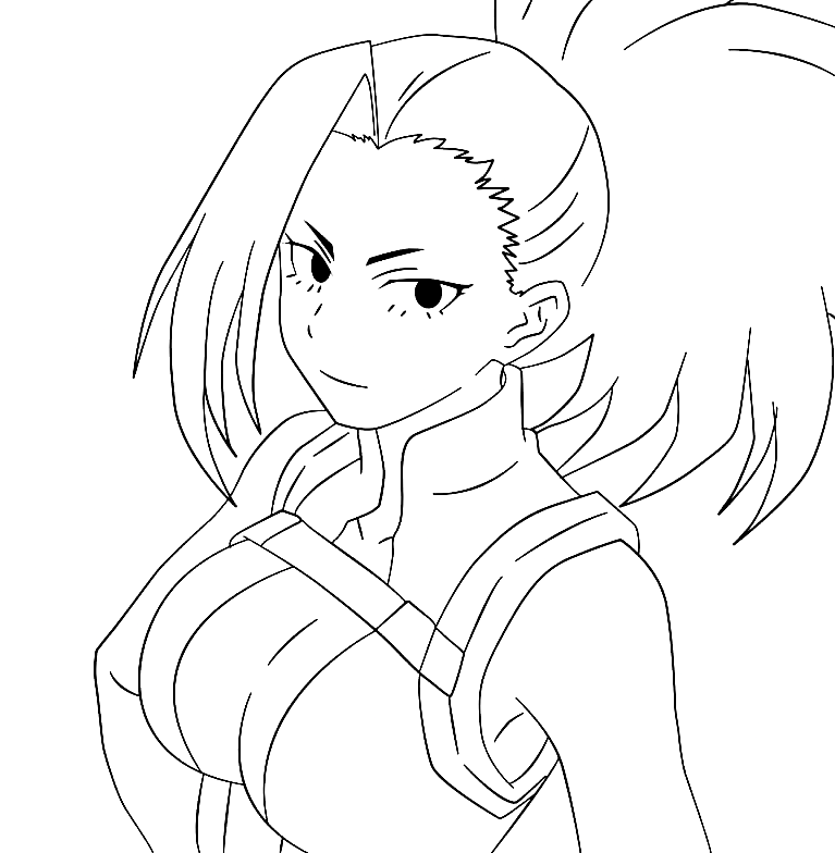 Momo Yaoyorozu Coloring Pages Printable For Free Download