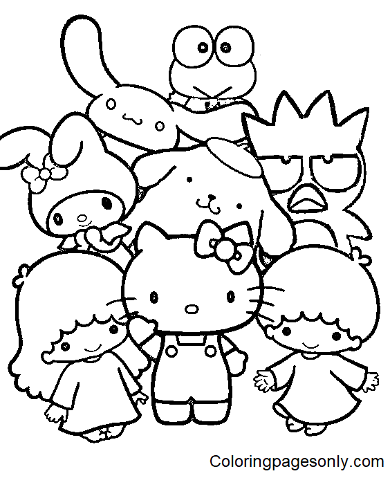 Sanrio Characters Coloring Pages Printable For Free Download