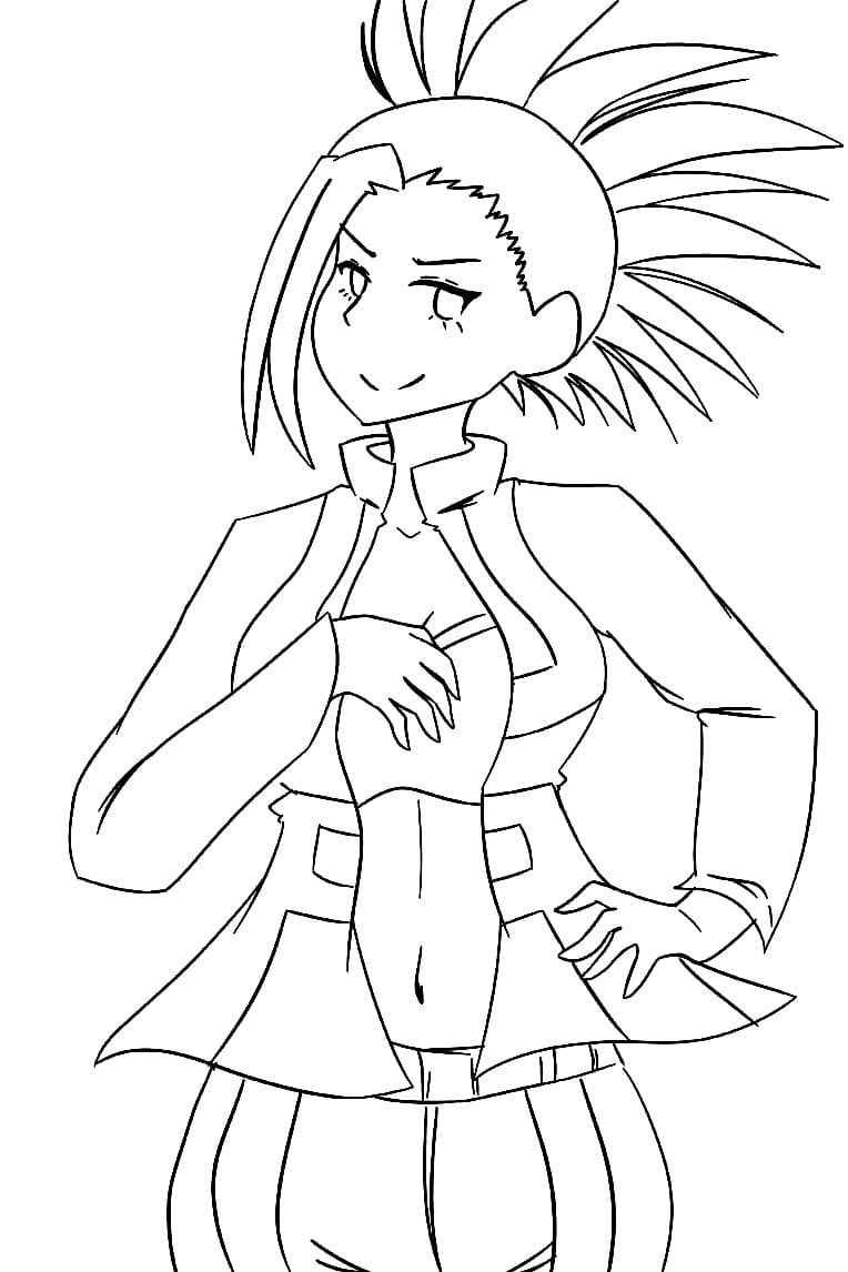 Unleash Your Imagination With Momo Yaoyorozu Coloring Pages Printable