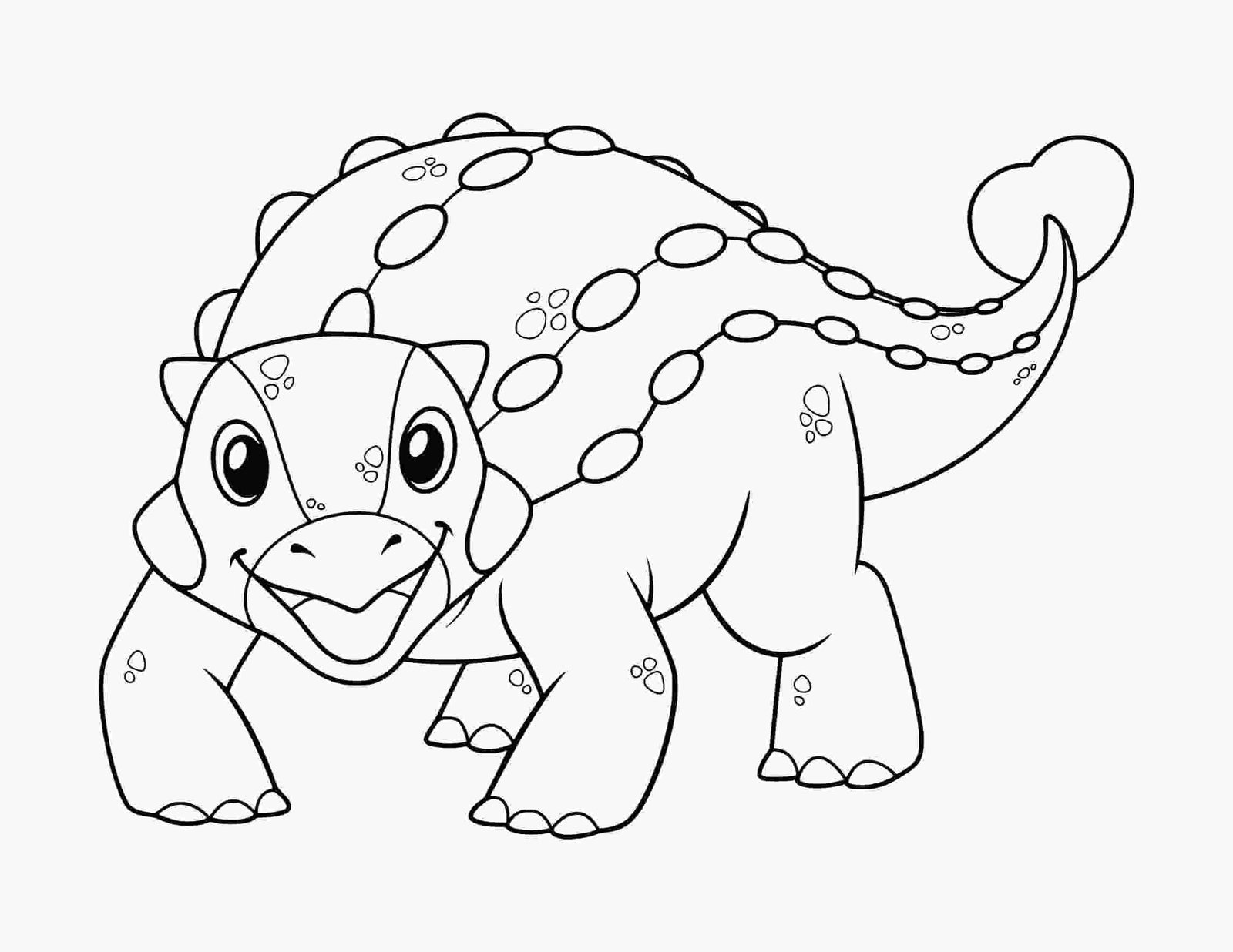 Ankylosaurus Coloring Pages Printable For Free Download