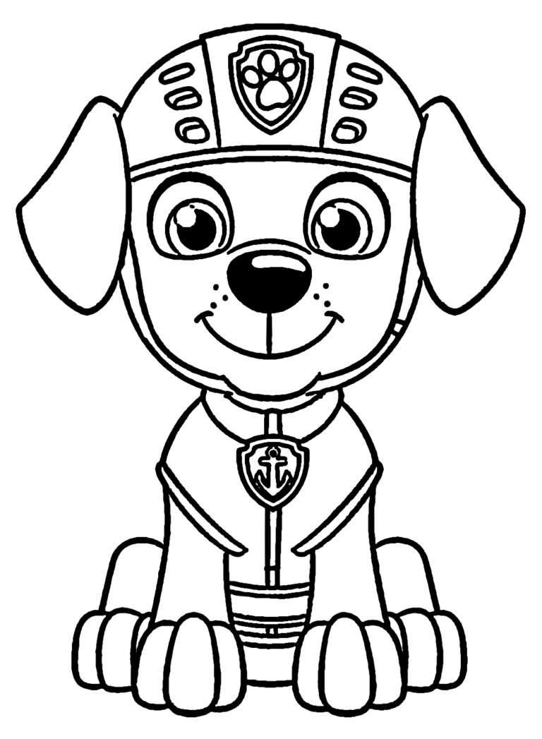 Zuma Paw Patrol Coloring Pages Printable For Free Download